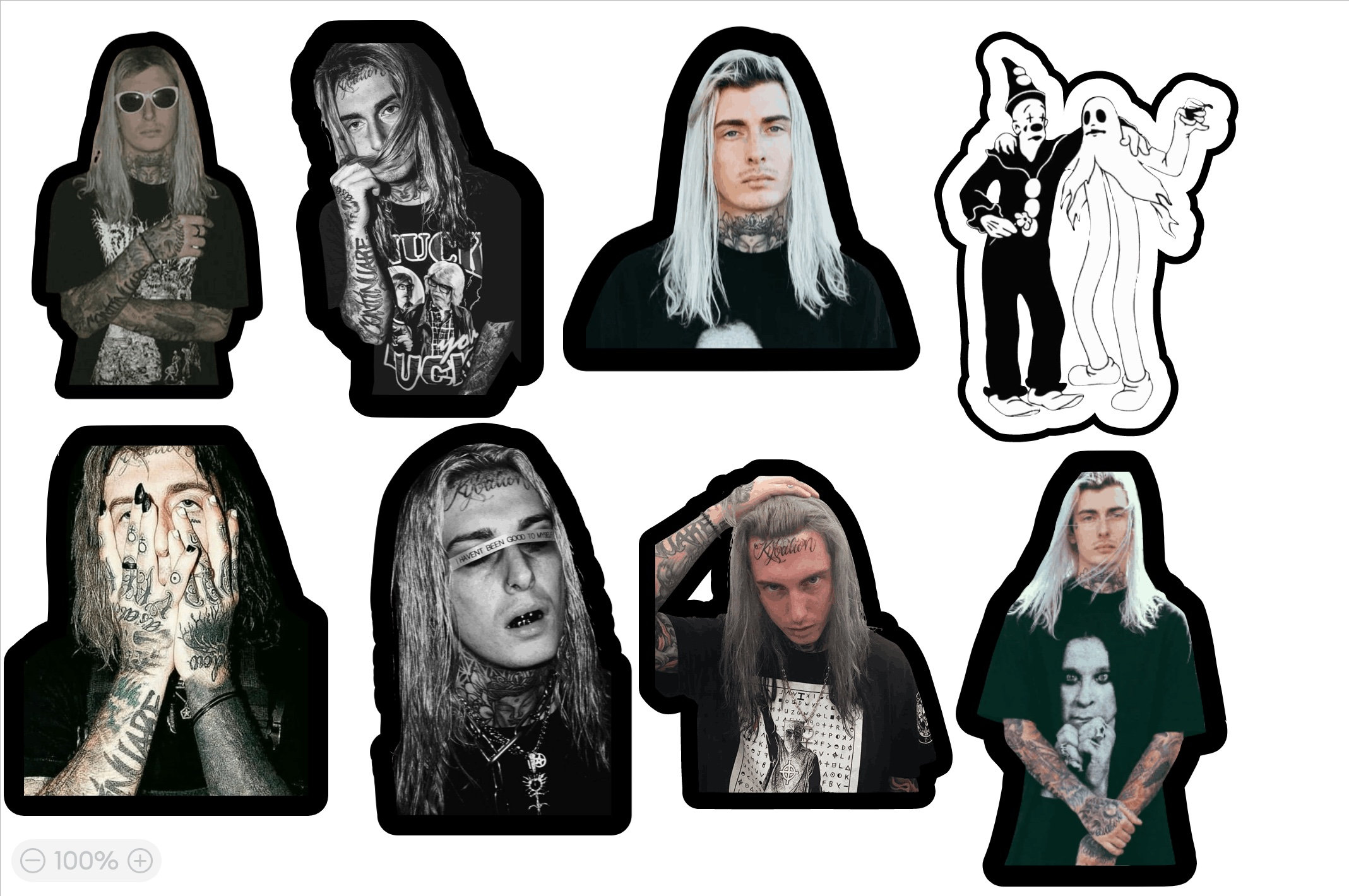 Ghostemane Sticker Pack - Etsy