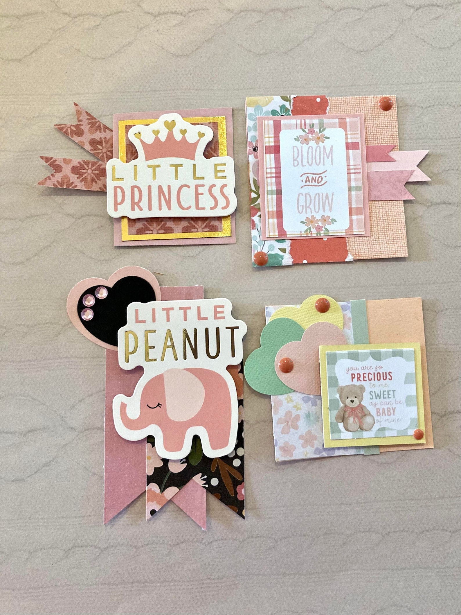 Baby Girl, Embellishments, Ephemera, Card Making, Scrapbooking, - Etsy