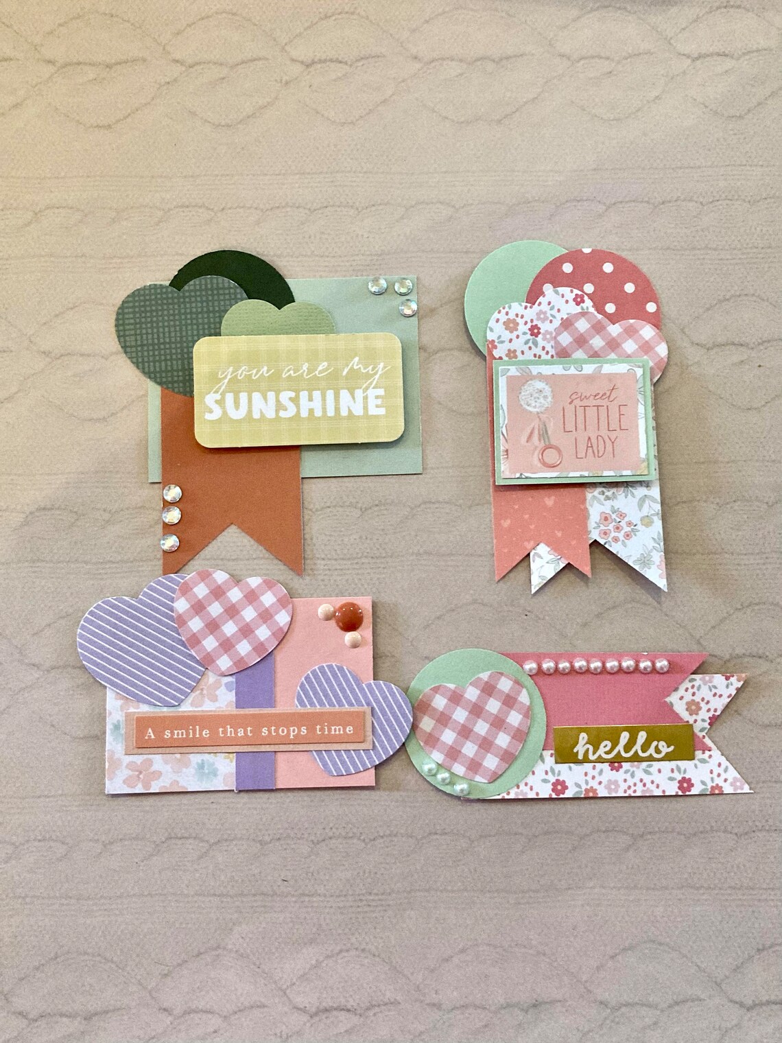 Baby Girl, Embellishments, Ephemera, Card Making, Scrapbooking, - Etsy