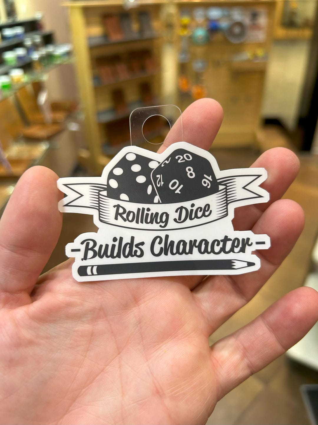 Rolling Dice Builds Character Sticker: Dnd RPG Vinyl Decal - Etsy