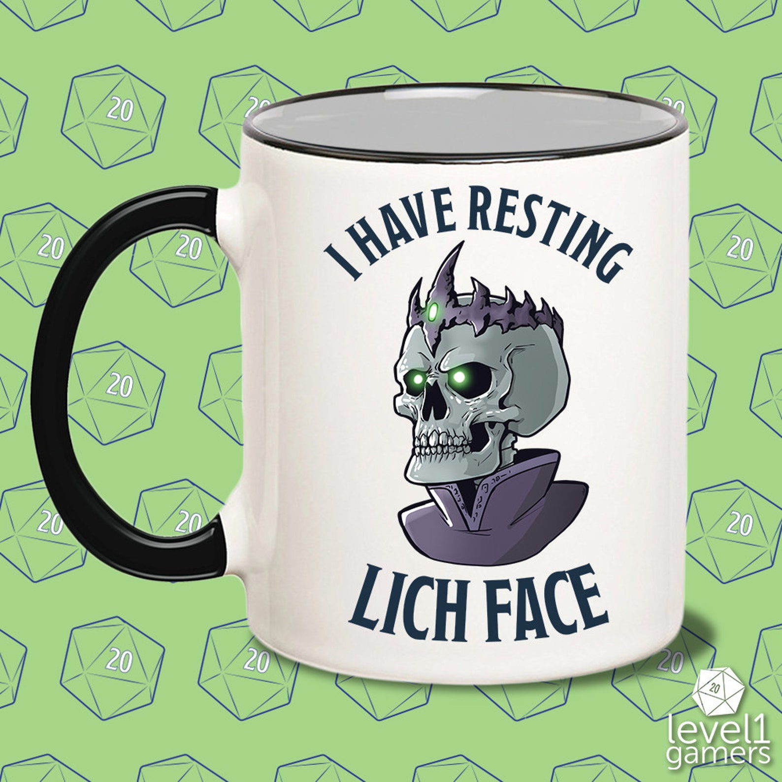 Resting Lich Face Lich Mug Undead Lich Zombie Mug Undead | Etsy