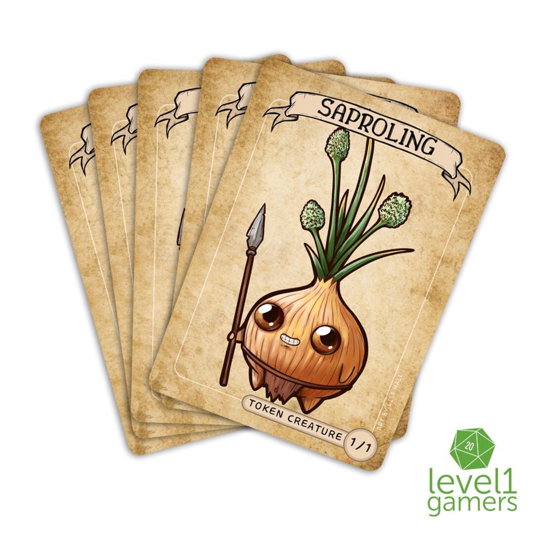Saproling Token Card Pack: Hand-drawn MTG Proxy (5 Cards) - Etsy