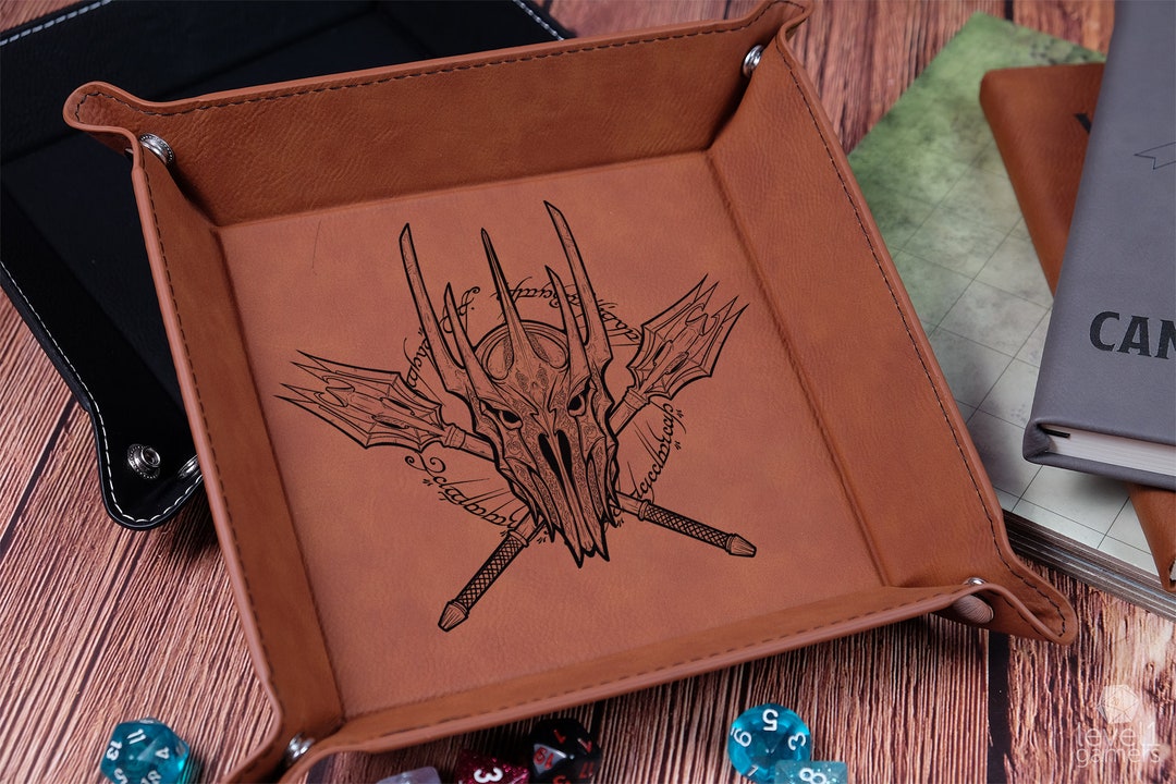 Sauron Leatherette Dice Tray | Laser-engraved LOTR Design - Etsy