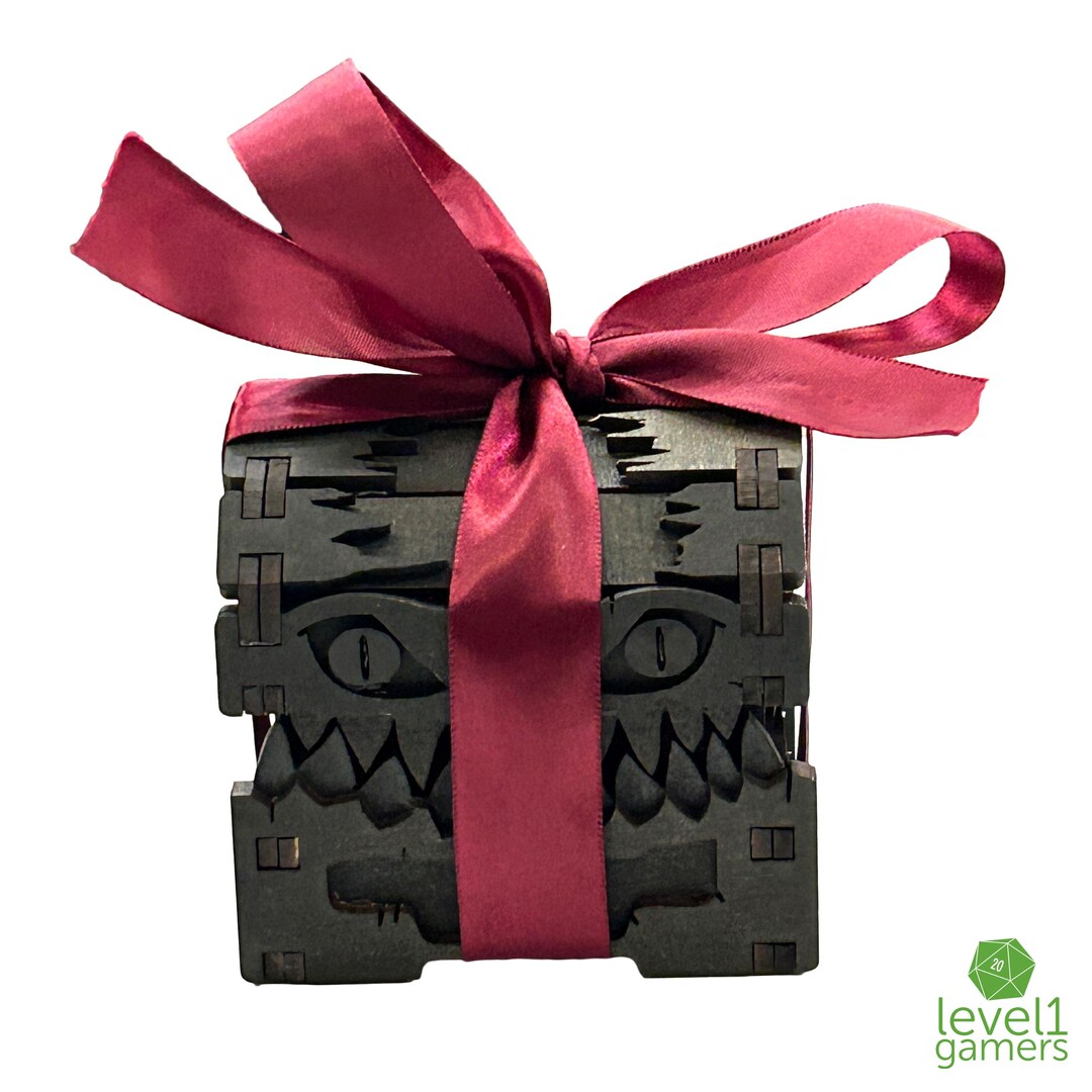 Mystery Mimic Dice Box: Surprise Dice Set, Sticker & D20 Keychain - Etsy