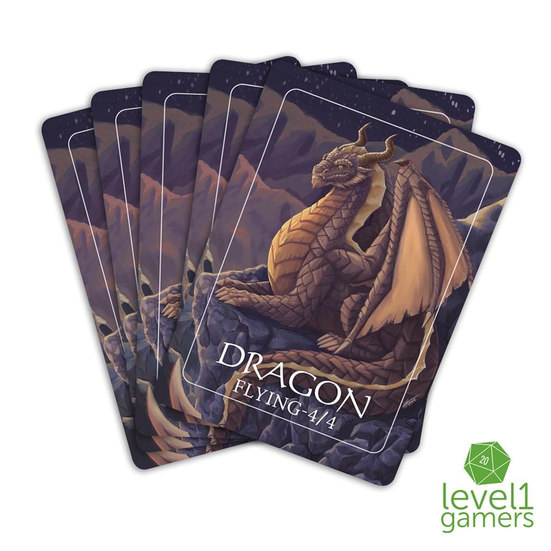 Dragon Magic Card Pack: Hand-drawn MTG Proxy (5 Cards) - Etsy