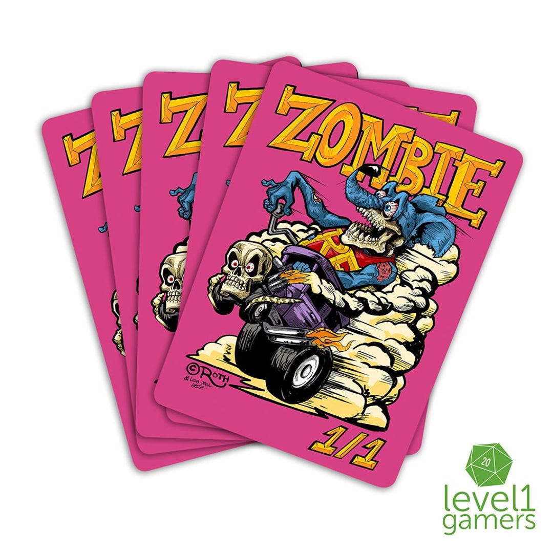 Zombie (rat Fink) Token Magic Card Pack (5 Cards) | Custom Hand-drawn ...