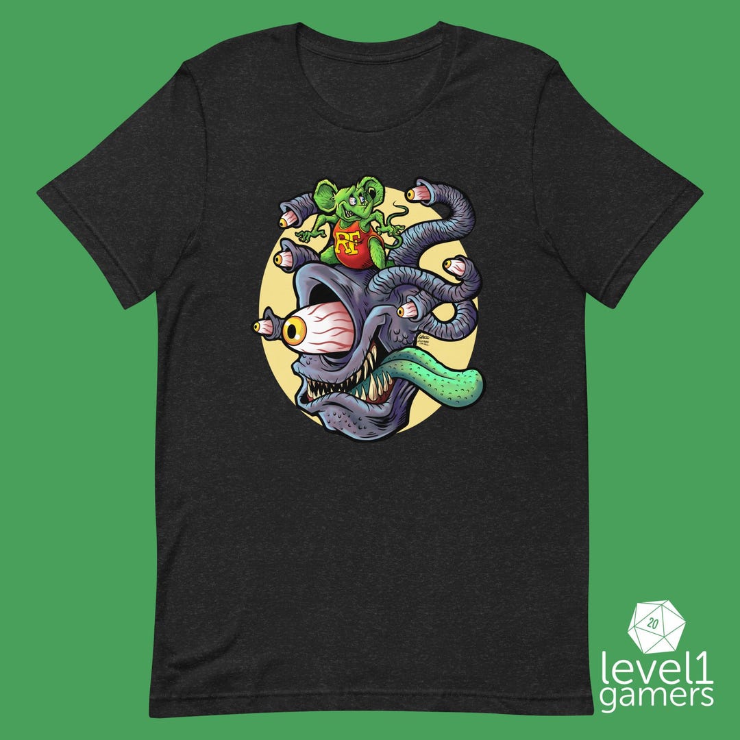 Rat Fink Beholder T-shirt | Monster Shirt for Fans of Dungeons ...