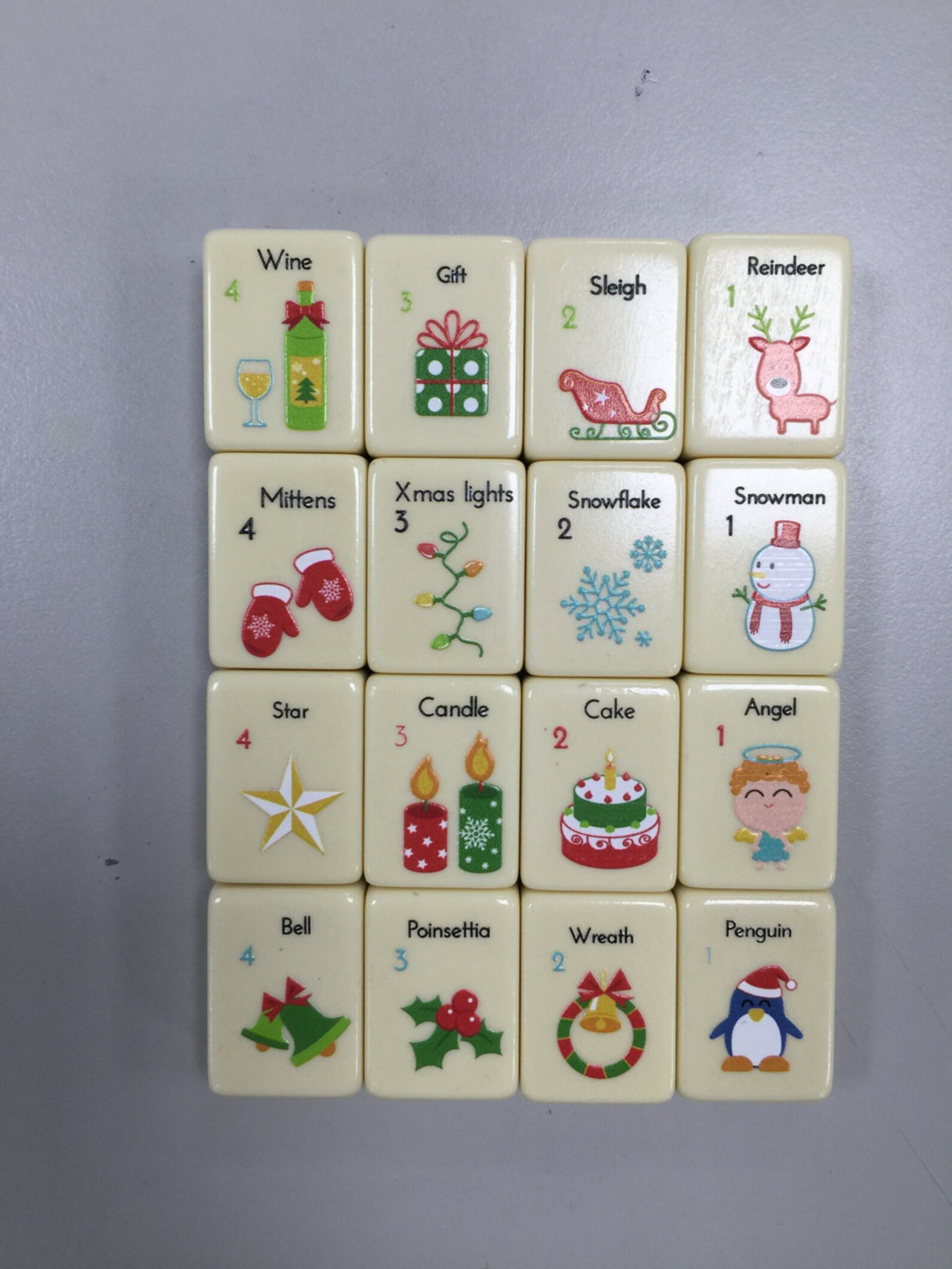 Holiday Mahjong Set christmas Limited Edition - Etsy