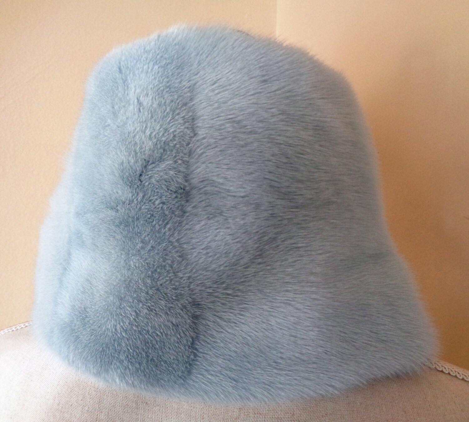 New Collection Genuine Mink Fur Light Blue Colored Soft Light - Etsy UK