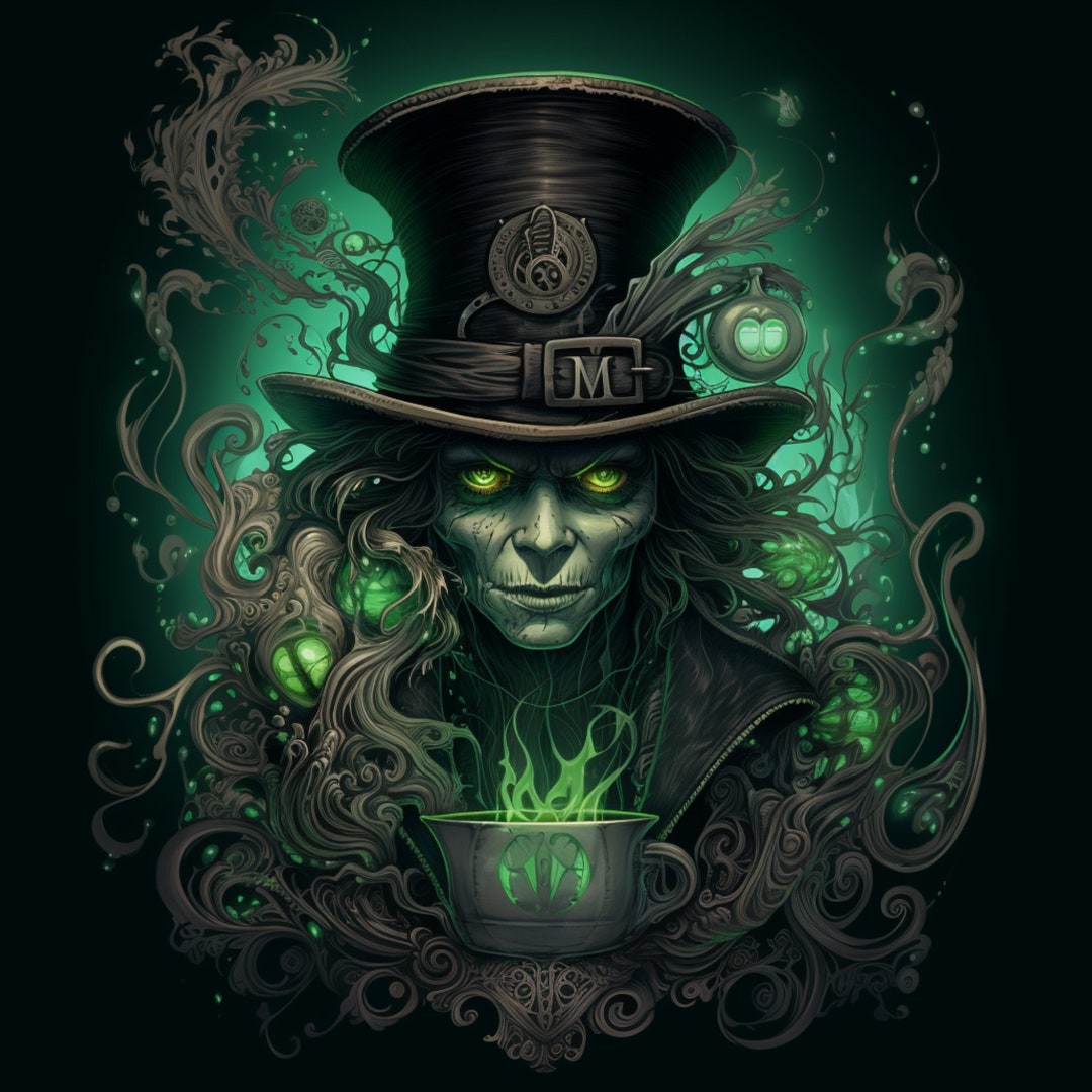 Halloween Mad Hatter ,digital Prints Halloween 2023 Spooky Season ...