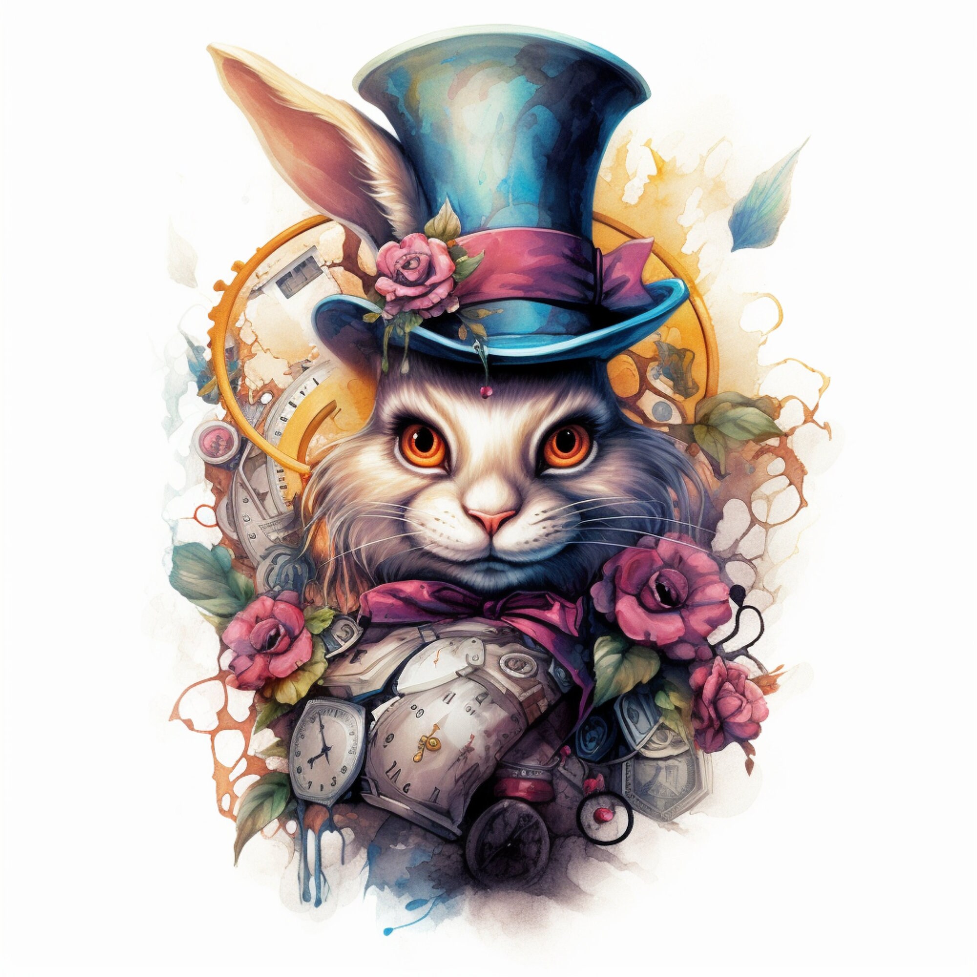 White Rabbit Art - Etsy