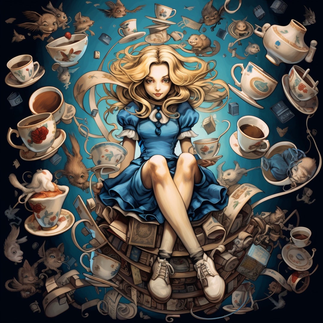 Alice in Wonderland Digital Download Digital Prints Unique Digital ...