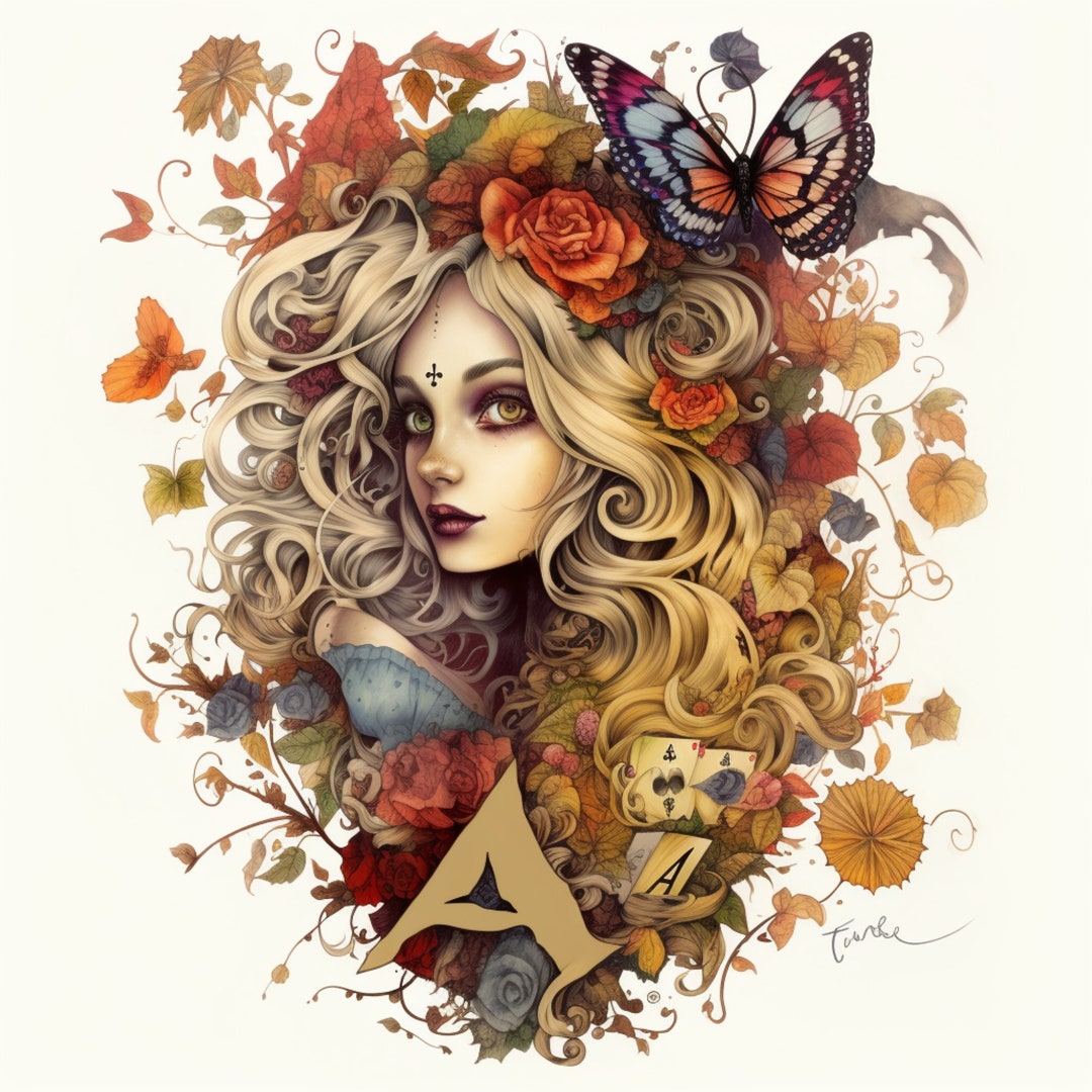 Alice in Wonderland Art Digital Prints , Wonderland Unique Art ...