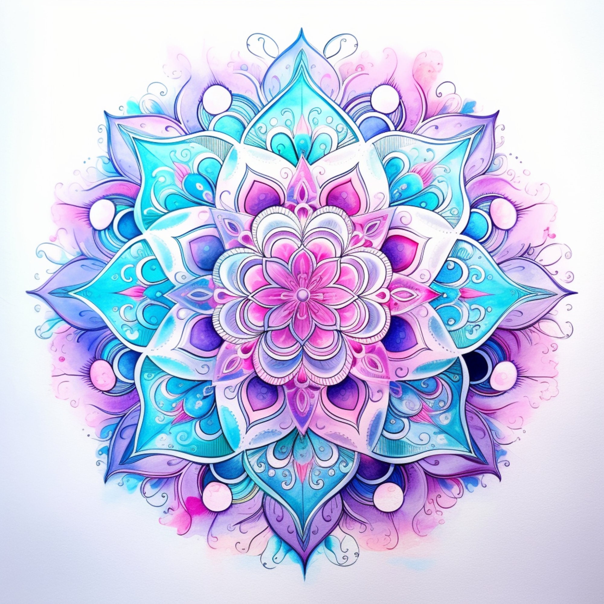 Mandala Digital Art , Spiritual Designs, Magical Mandala, Digital ...