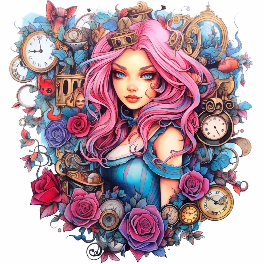 Alice in Wonderland Art,alice in Wonderland,wonderland Unique Art ...