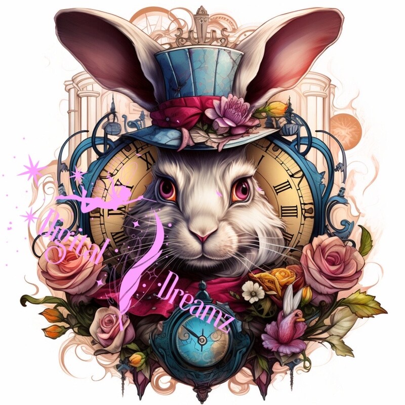 White Rabbit Art - Etsy