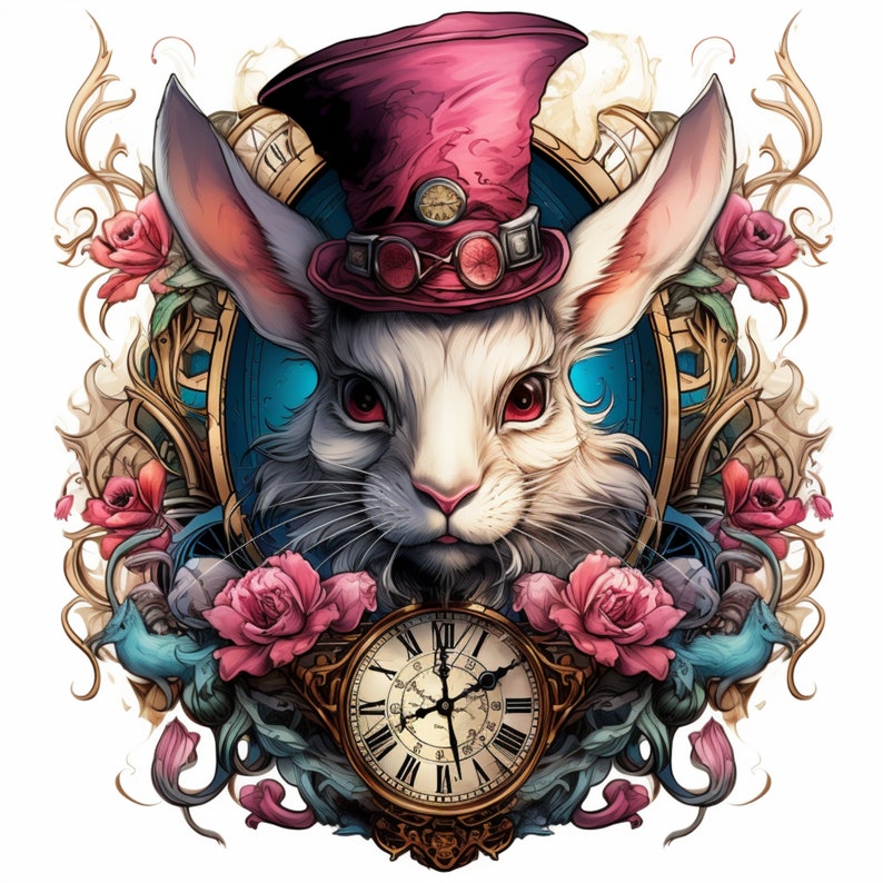 White Rabbit, Digital Wonderland, a Journey, Unique Art, Enhancing ...