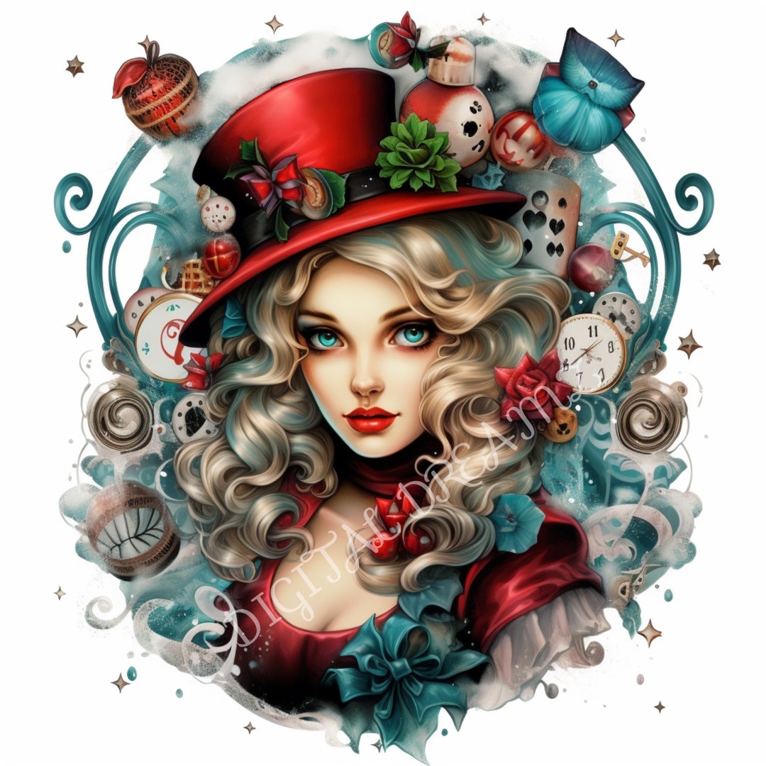 Alice in Wonderland,winter Wonderland, Christmas 2023,alice Prints ...