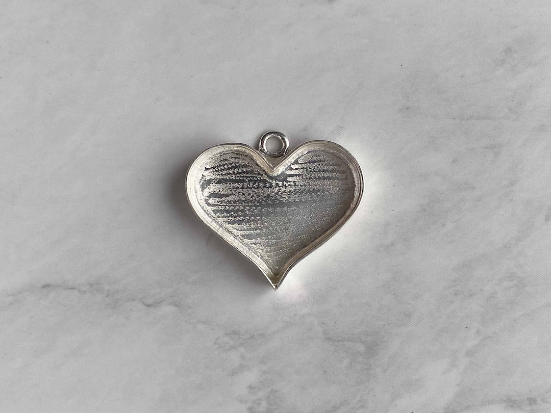 Deep Bezels for Micro Mosaics - Heart Shaped Pendant - Etsy
