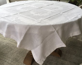 Antique Square Tablecloth - Etsy