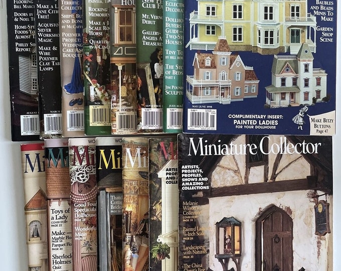 Miniature Collector Magazine - Rare Lot of 15 Magazines - 1997-1999 - Etsy