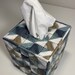 Plastic Canvas Handmade in the USA Patriot Tissue Box Cover White Blue ...