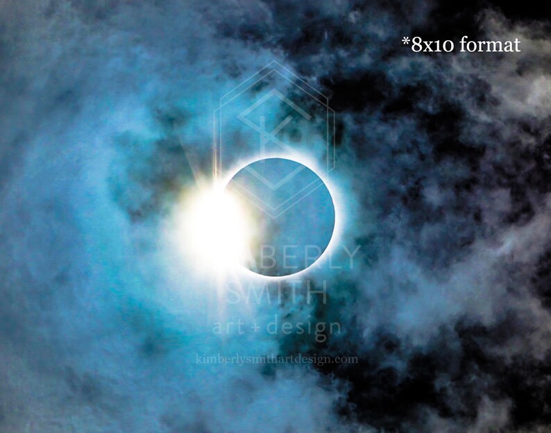 Astronomical Bling Solar Eclipse Diamond Ring Fine Art - Etsy