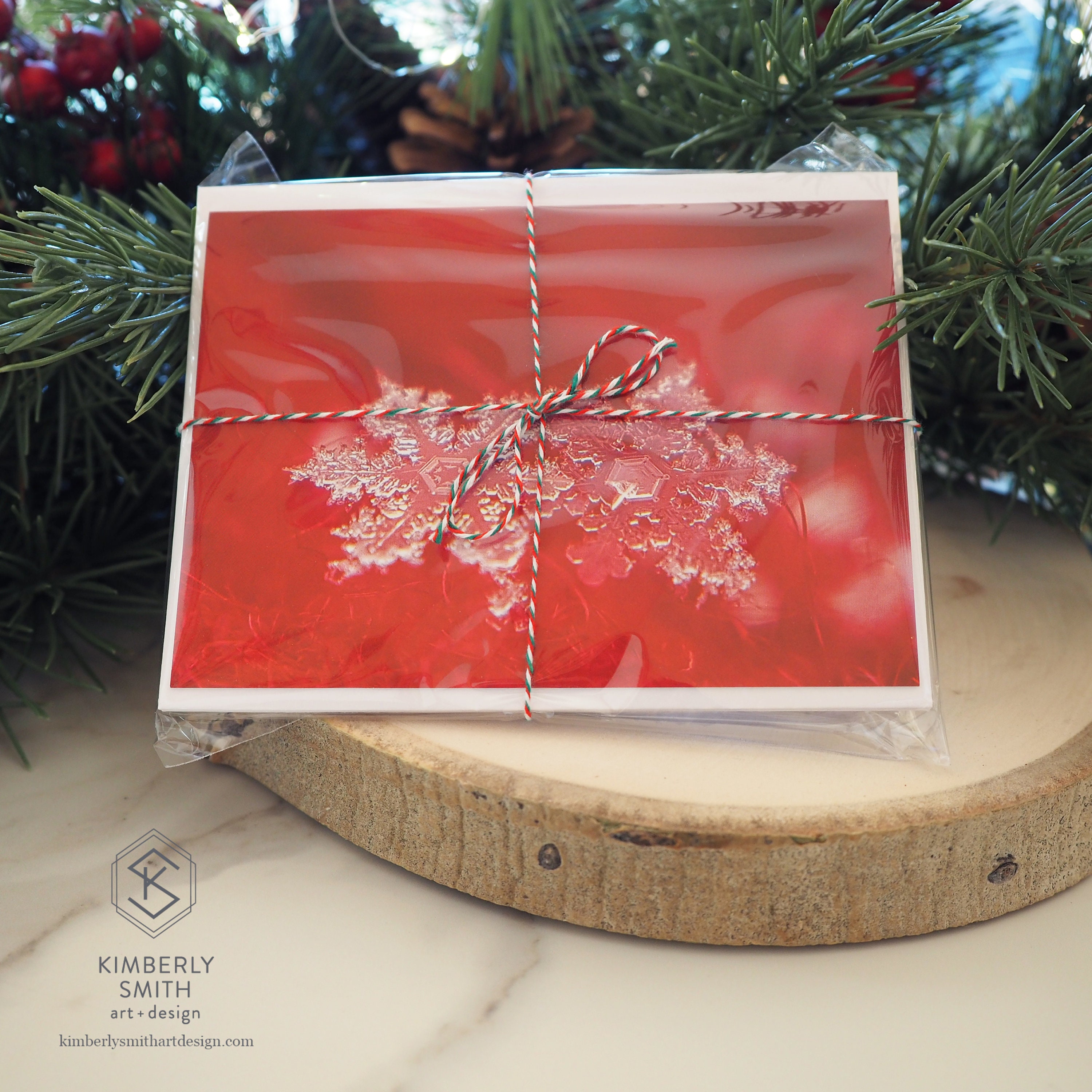 Real Snowflake Photography - Mix & Match Notecard Set - Winter Greeting ...