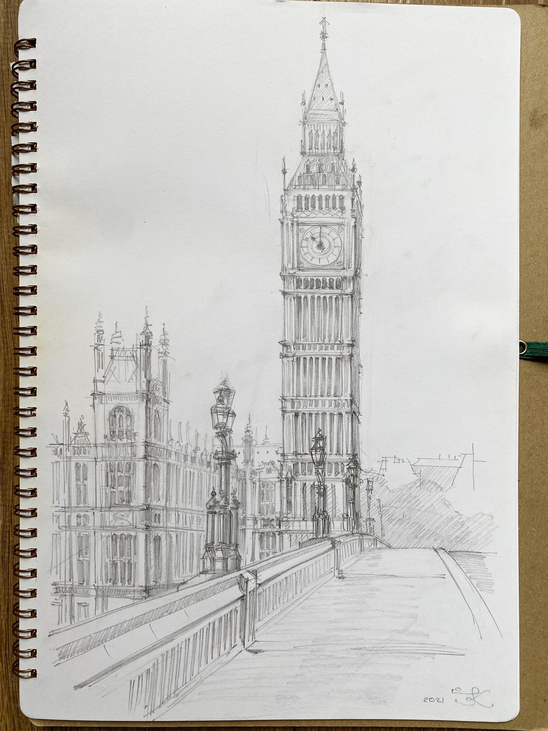 London Pencil Sketch England Art Print Big Ben Poster / Pencil - Etsy