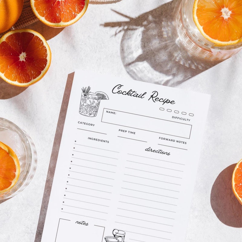 Cocktail Recipes - Etsy
