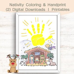 Nativity Handprint Keepsake, Nativity Handprint Preschool Craft, the ...