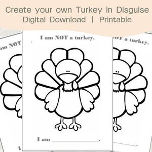 Create Your Own Turkey in Disguise | Turkey in Disguise | Thanksgiving ...