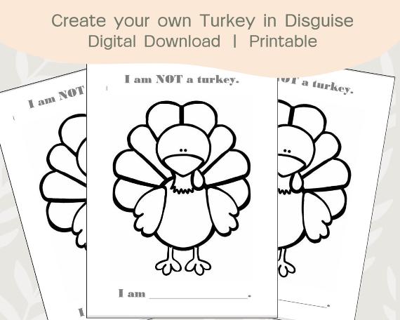 Create Your Own Turkey in Disguise | Turkey in Disguise | Thanksgiving ...