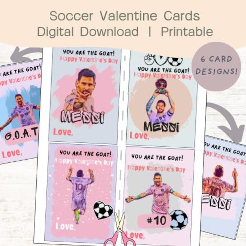 Soccer Valentine - Etsy