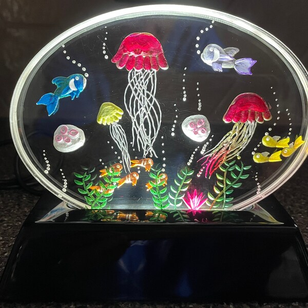 Led Jellyfish Night Light - Etsy