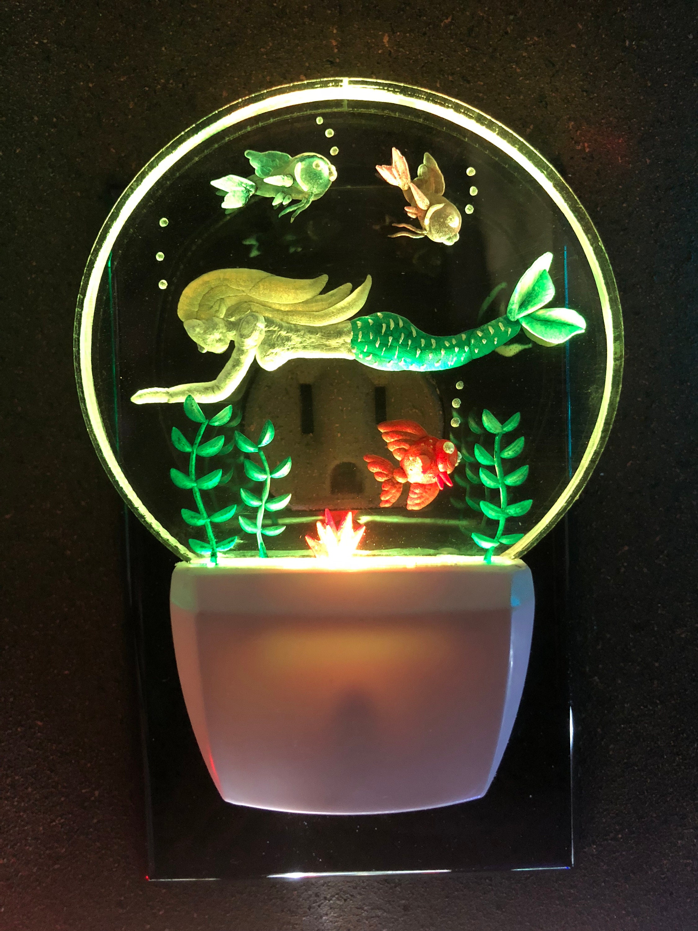 Mermaid Night Light - Etsy
