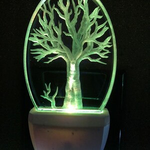 Winter Tree Night Light - Etsy
