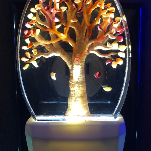 Colored Palm Tree Night Light - Etsy