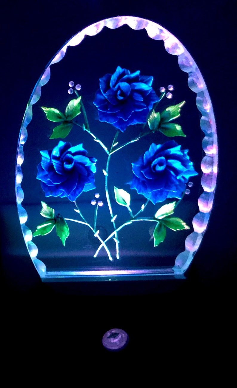 Rose Night Light - Etsy
