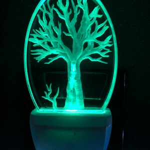Winter Tree Night Light - Etsy