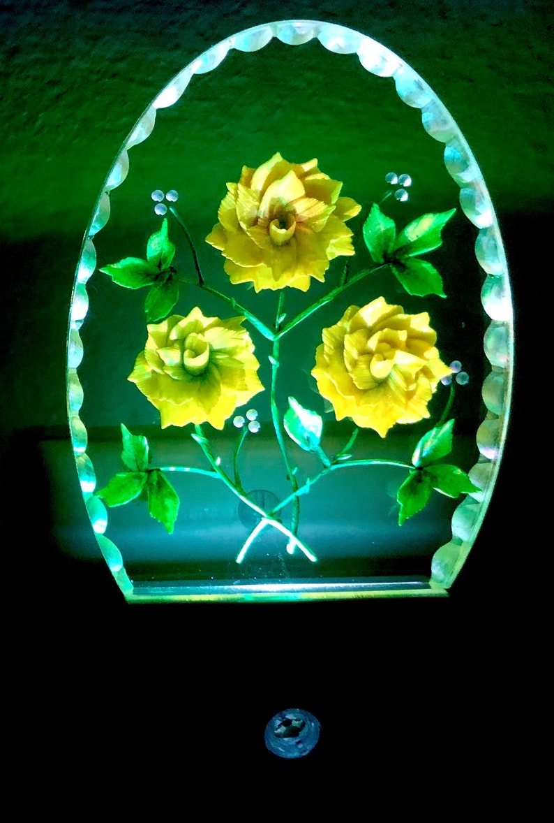 Rose Night Light - Etsy