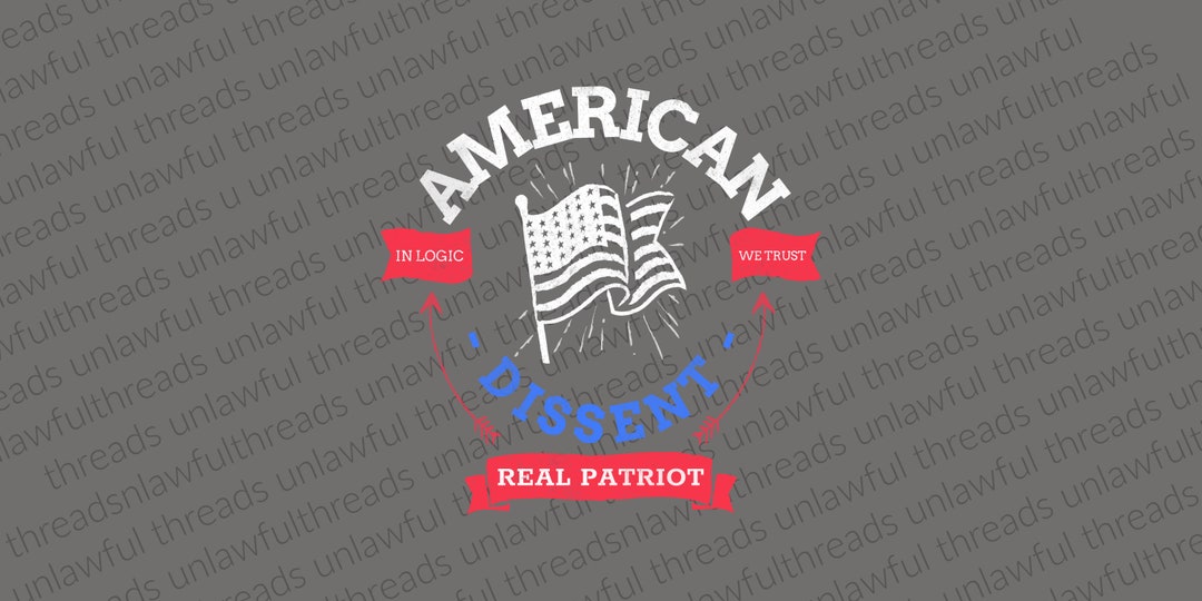 American Dissent in Logic We Trust Png Transparent Files 4800x4000 - Etsy