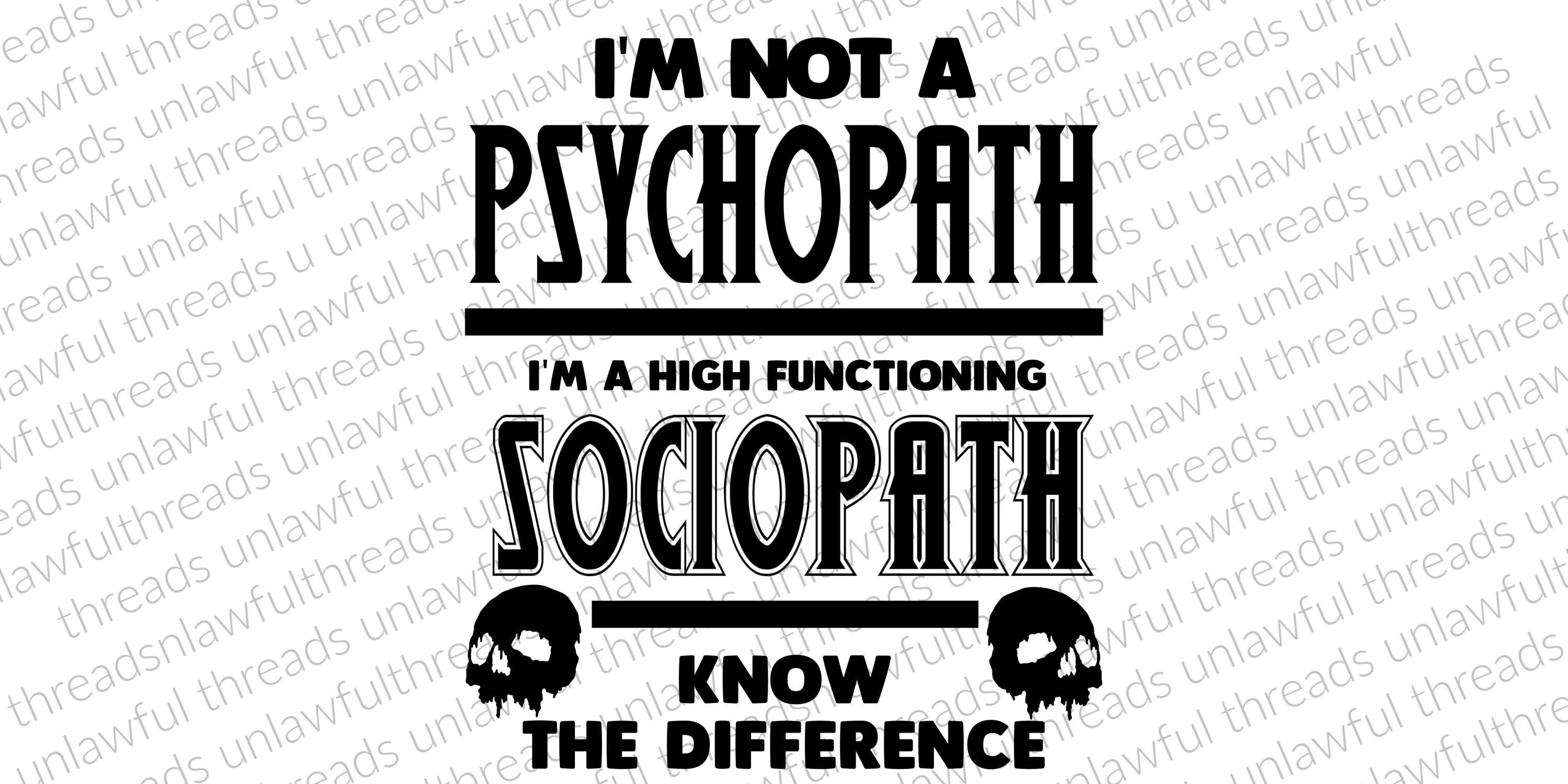 Psychopath Vs Sociopath Chart