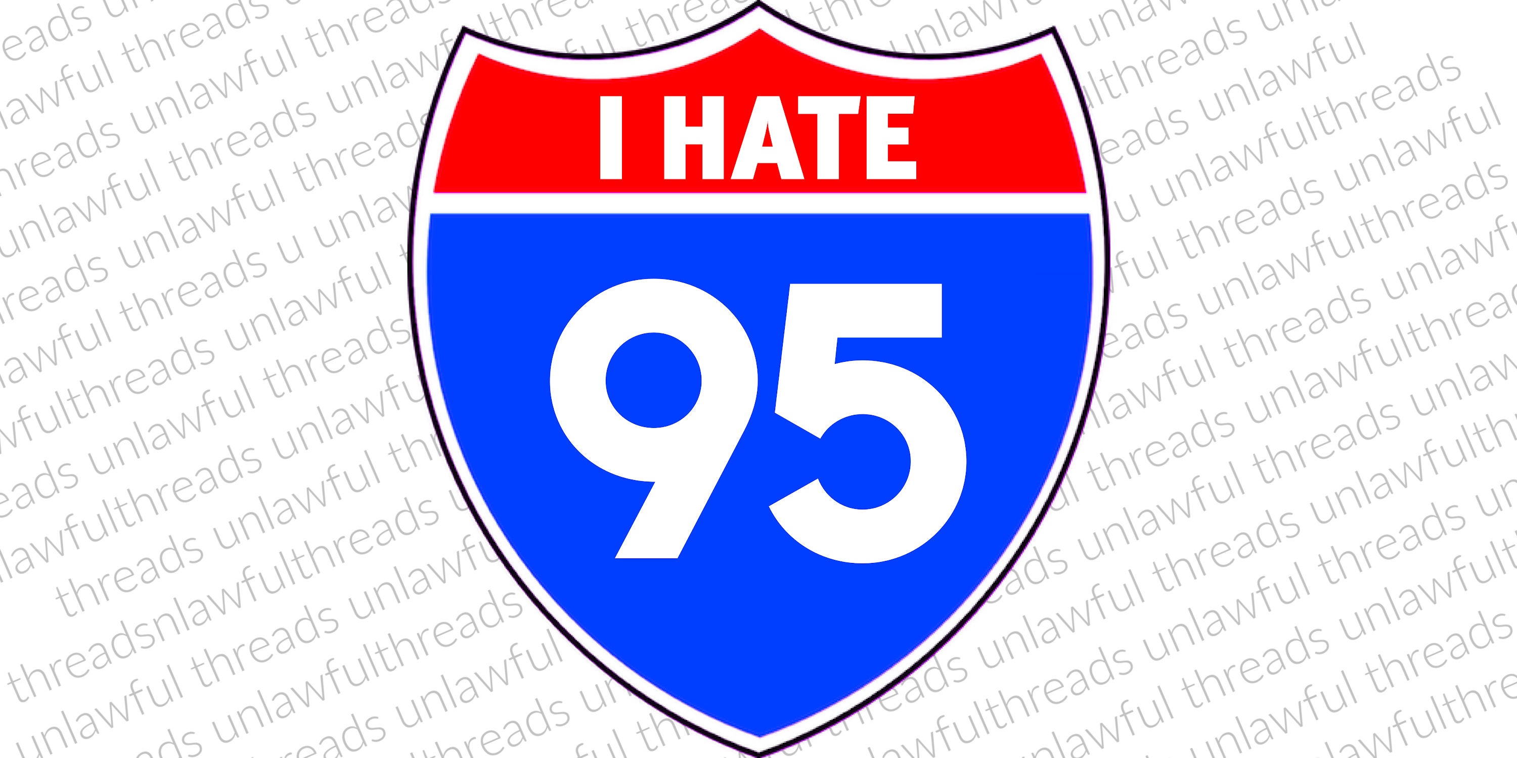 I95 I-95 I Hate 95 Png Transparent Background 2000x2367 - Etsy