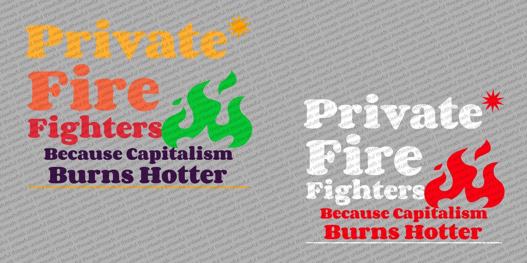 2 Private Firefighters Digital PNG – Bold Satirical Sublimation Design ...