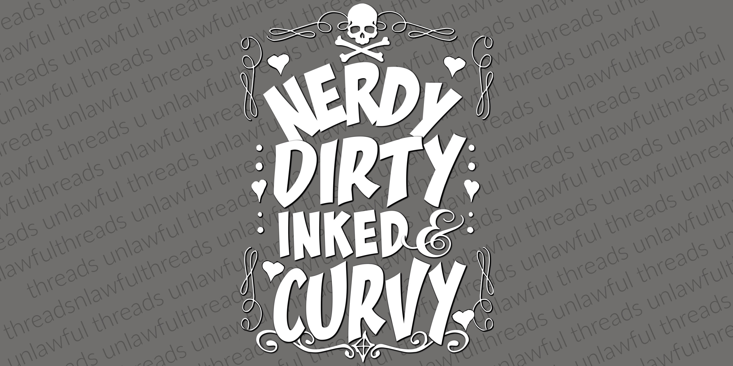 Nerdy Dirty Inked & Curvy 3 Png Transparent Files - Etsy