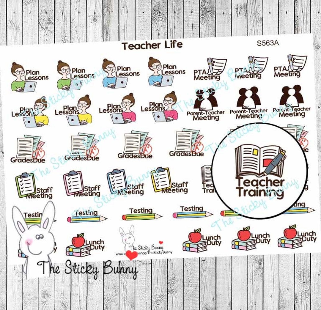 Teacher Life Planner Stickers for Any Planning Style S563 - Etsy