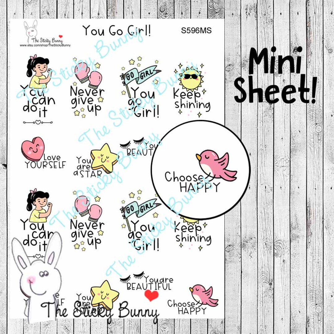 You Go Girl - Planner Stickers for Any Planning Style (S596MS) - Etsy