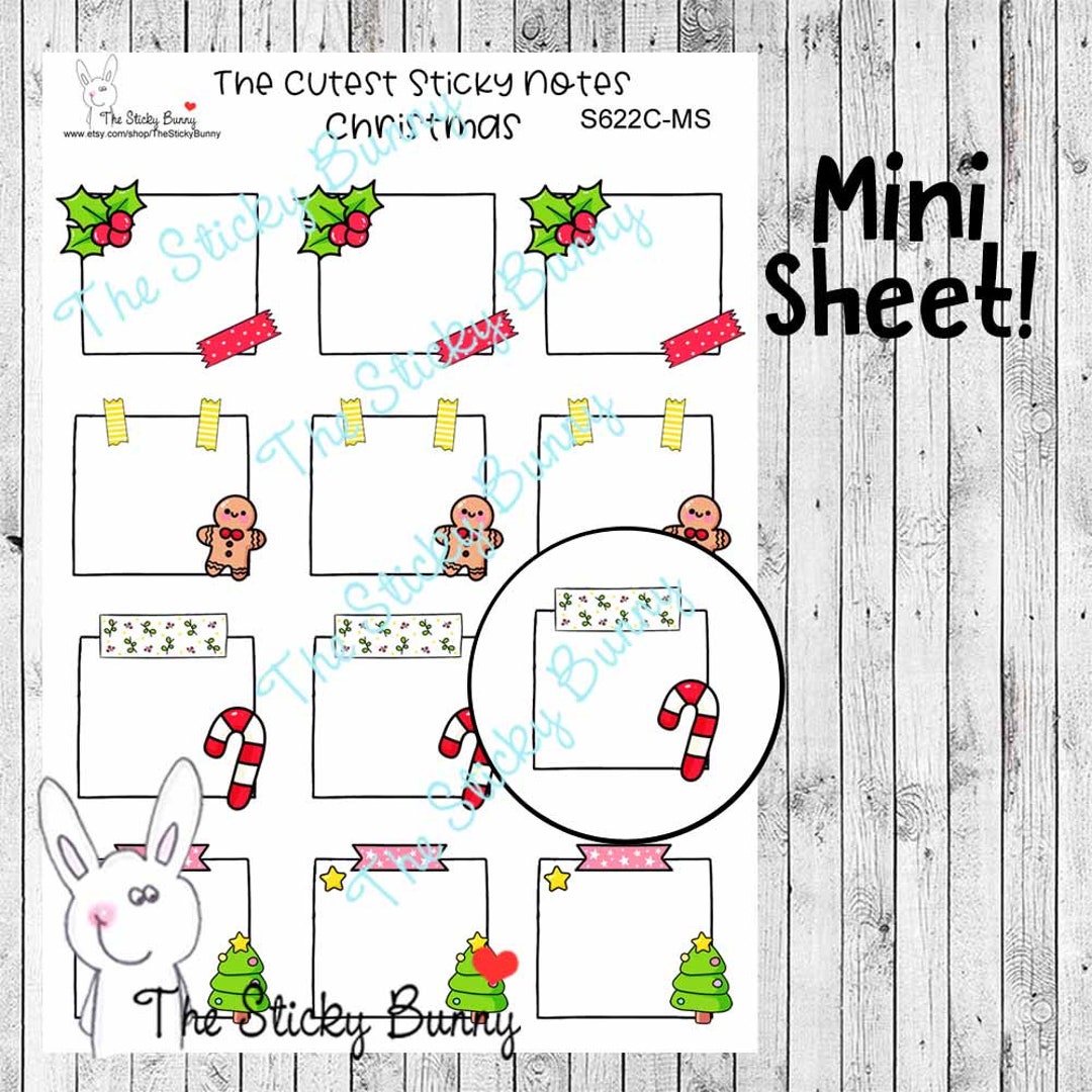 The Cutest Sticky Notes - Christmas - Planner Stickers for Any Planning ...
