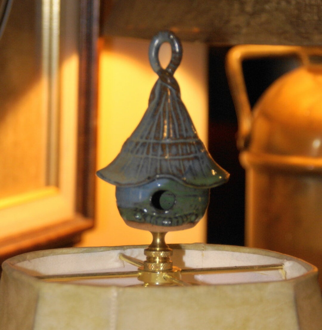 Mini-birdhouse Lamp Finial - Etsy